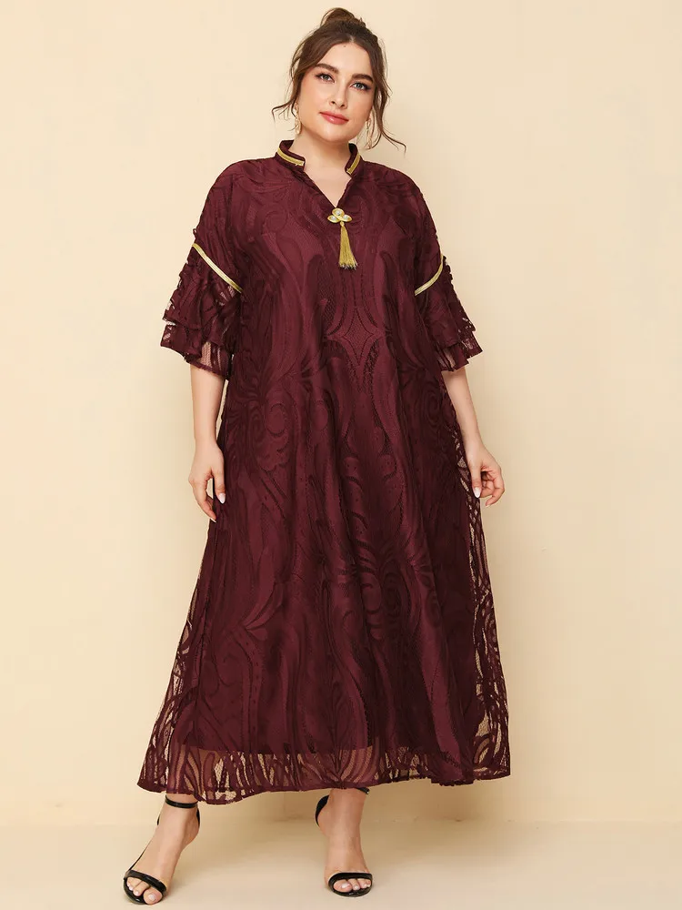 Toleen Women Plus Size Large Maxi Dresses Casual Elegant Party Evening