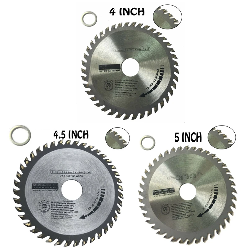 1pc-4-5-inch105-125mm-40T-Wood-Carving-Disc-Circular-Saw-Blade-Cutter ...