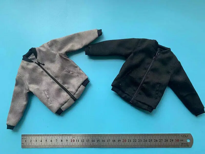 1/6 Scale Soldier Clothes Trendy Zipper Coat Model For 12" Action Doll ...