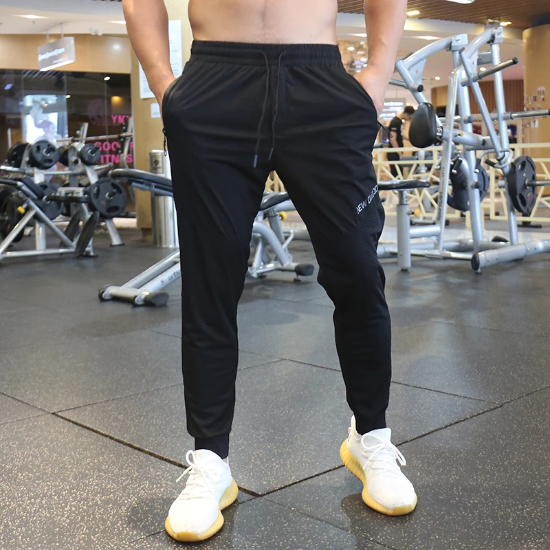 Gym-Workout-Men-Running-Pants-elastic-spandex-breathable-Fitness ...