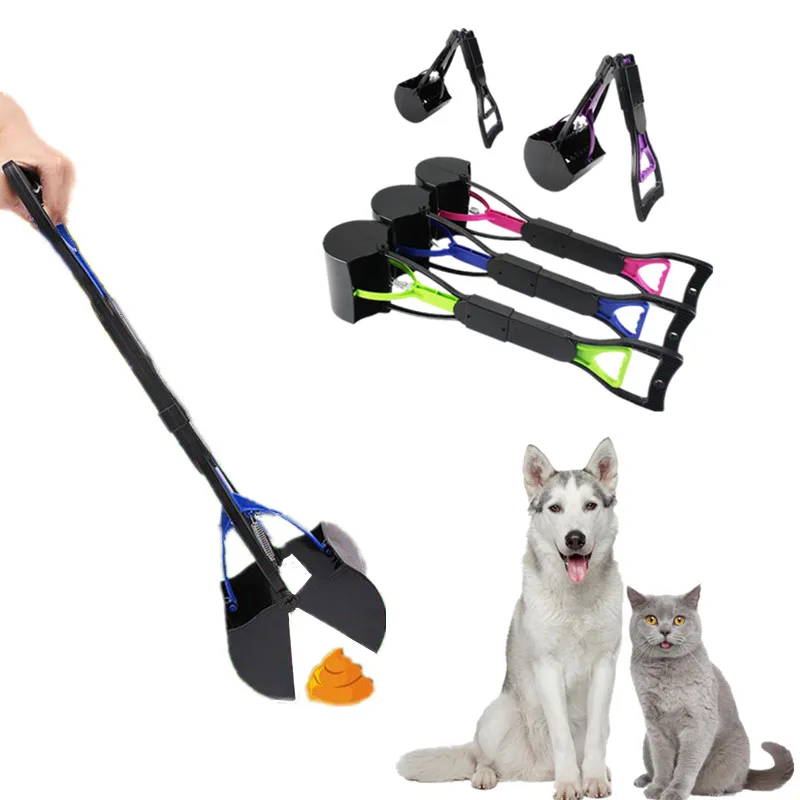 Recogedor de residuos de mango largo plegable para perros, gatos y ...
