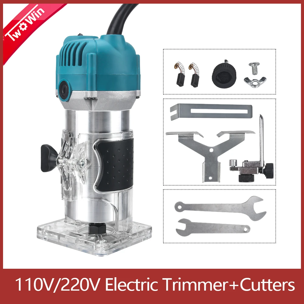 800W Electric Trimmer Woodworking Electric Trimmer 30000rpm Hand ...