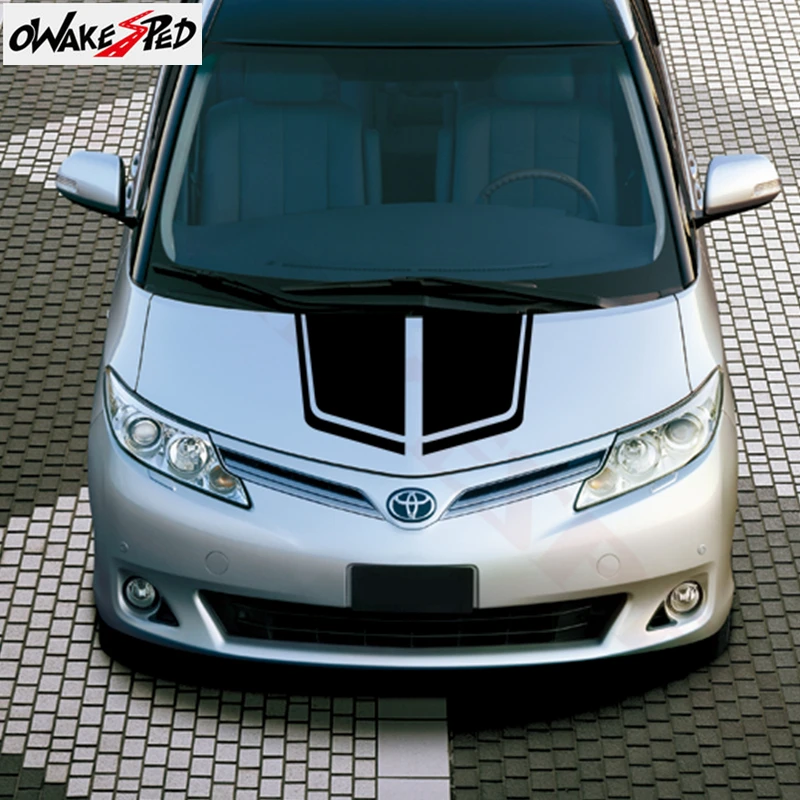 Cap-Do-Carro-Capota-Listras-Adesivos-Corrida-Esporte-Styling-Auto-Motor ...