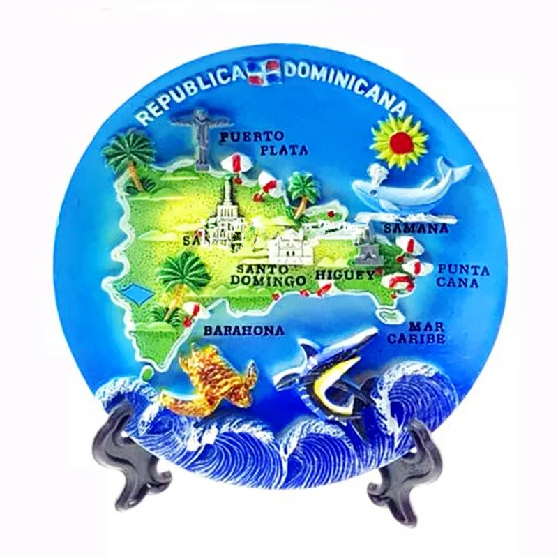 High-Quality-Hand-painted-Creative-Dominican-Republic-Ornaments-Resin ...
