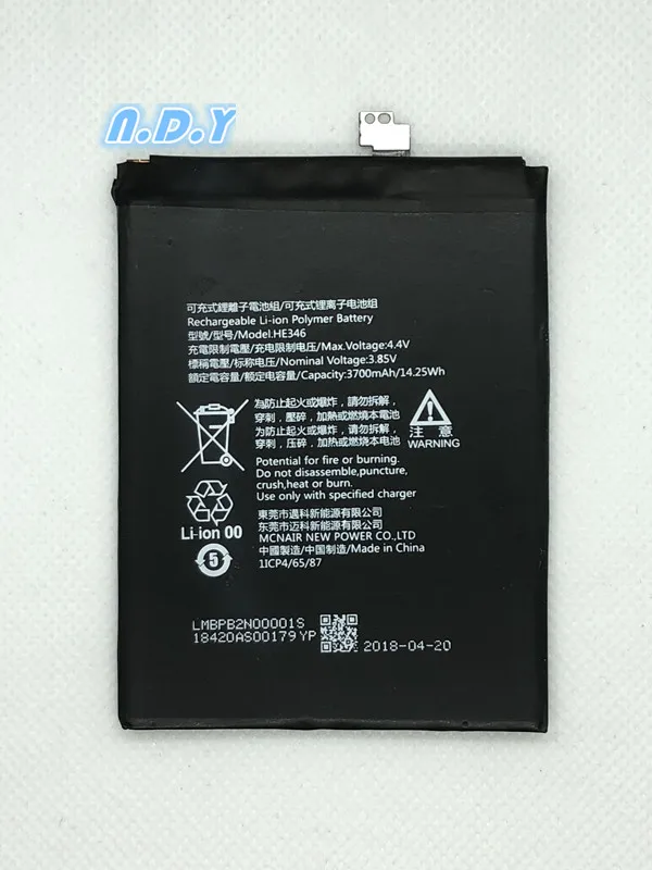 Original-HE346-3700mAh-Battery-For-Nokia-7-Plus-7P-N7P-HE-346-Batteries ...