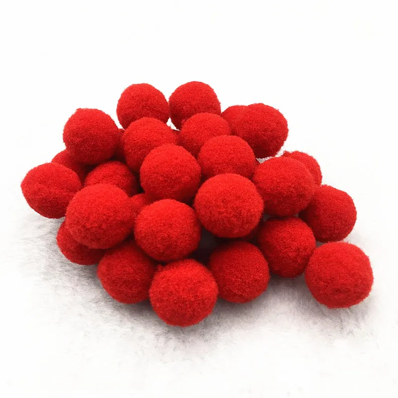 Pomp-n-rojo-de-8-10-15-20-25-30mm-Mini-pompones-suaves-y-esponjosos ...