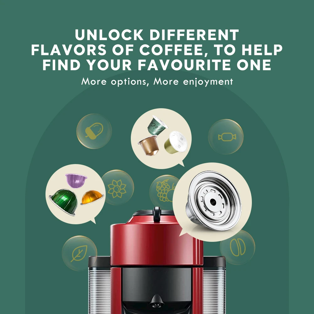 Stainless Steel Converter Adapter For Nespresso Vertuoline Beville/plus ...