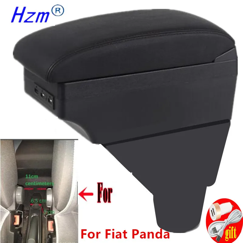 For Fiat Panda Armrest Box For Fiat Panda Ii Armrest Box Cup Holder Usb ...
