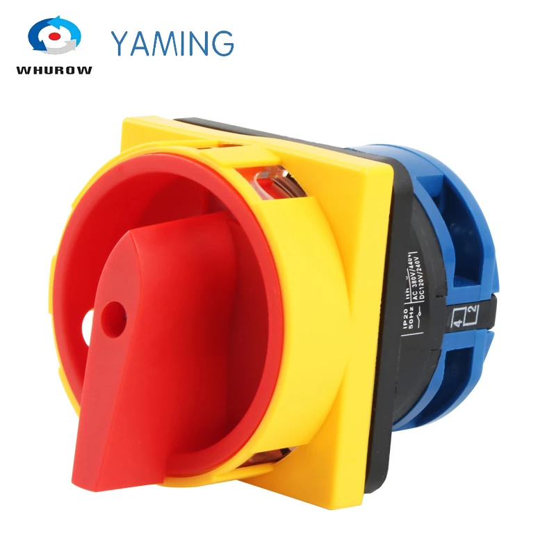 32 Amp 1 Pole Isolator Switch Rotary Cam Changeover Switch Pad Lock On ...