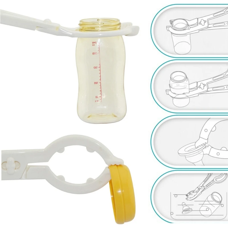 Зажим для детских бутылочек, Нескользящие щипцы, держатель ...