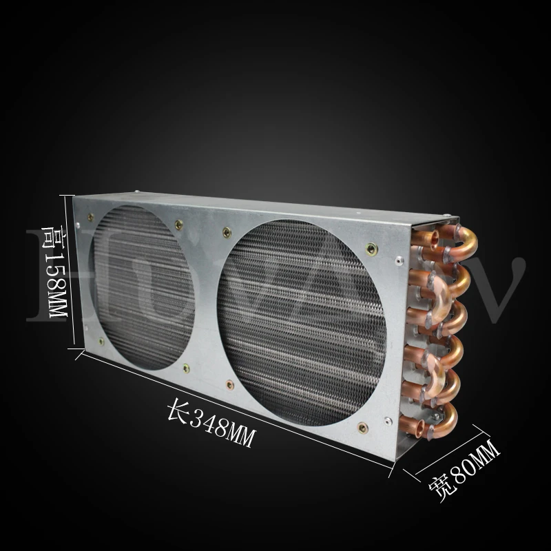 Air-cooled-water-cooled-radiator-copper-tube-aluminum-fin-double-tuyere ...