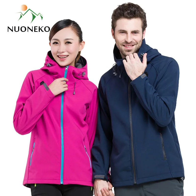 NUONEKO-Men-Women-Softshell-Hiking-Jackets-Waterproof-Camping-Trekking ...