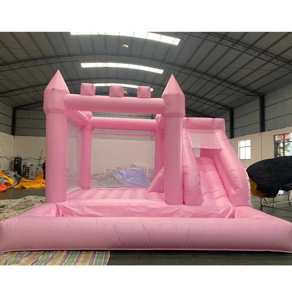 Inflatable pink Bounce House Bouncer castles Wedding Bouncy Castle ...
