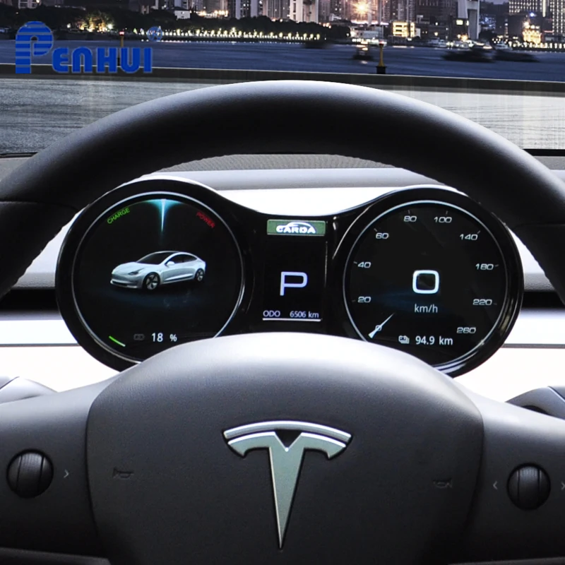 Topfit Model Y Model Affichage Du Tableau De Bord LCD Tesla Affichage ...