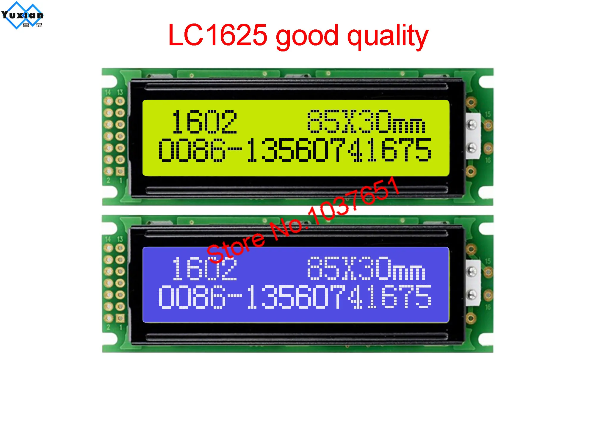 lcd module display 162 16x2 1602 85*30mm LC1625 SPLC780D1 instead ...