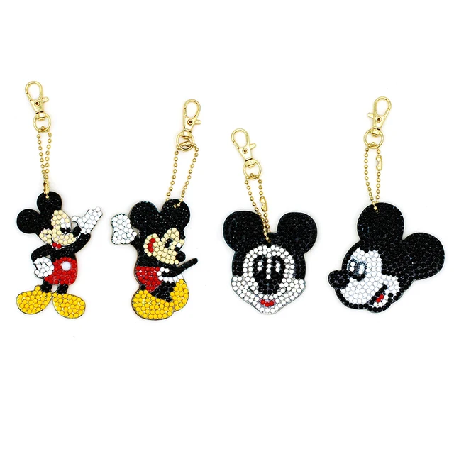 Disney 5D Diamond Painting Keychain Special Rhinestone Cartoon Mickey ...