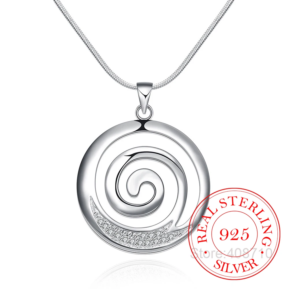 Colares-simples-de-prata-esterlina-925-para-mulheres-c-rculo ...