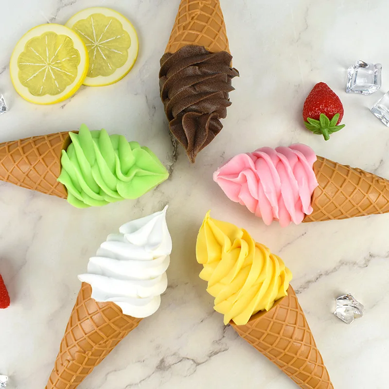 Home & Living Kitchen Décor Fake Food Prop Strawberry Ice Cream Soft ...