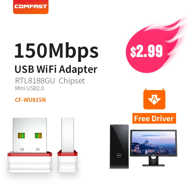 COMFAST-Wifi-Adapter-Mini-Wireless-Network-Card-150Mbps-2-4G-USB-WI-FI ...
