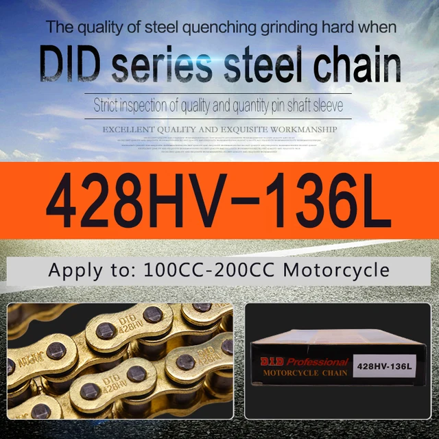 CVK High Quality Motorcycle O-ring Oil seal Chain Sets For 428 DID ...