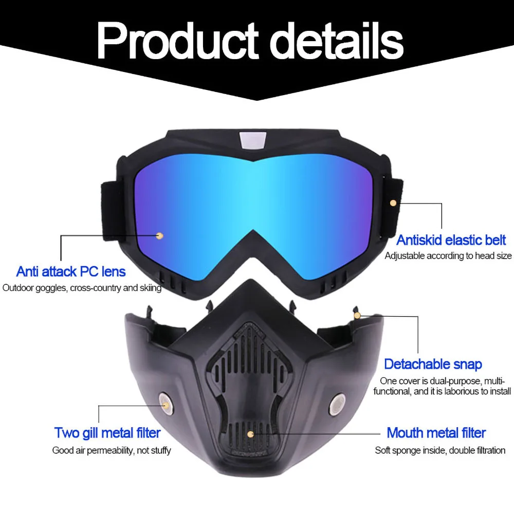 Motorcycle Face Mask Metal