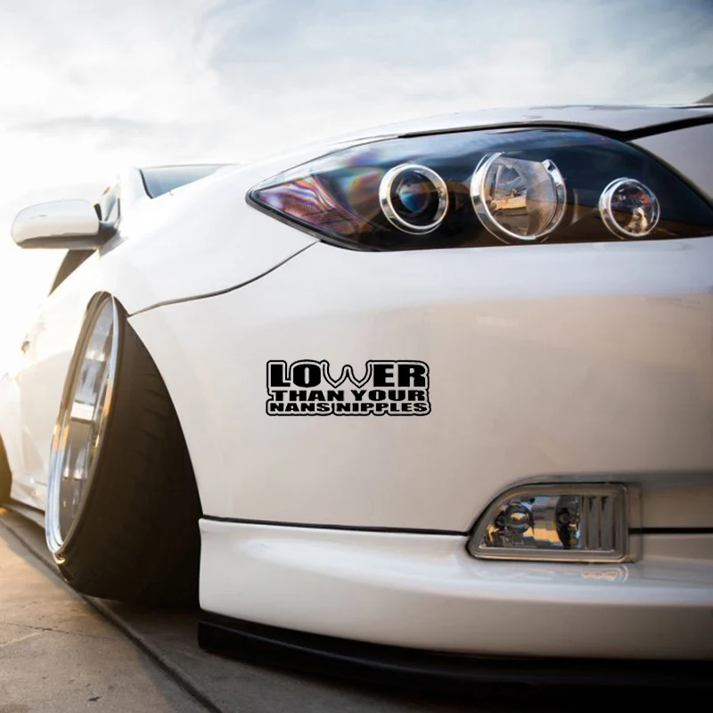 Lowered Car Stickers