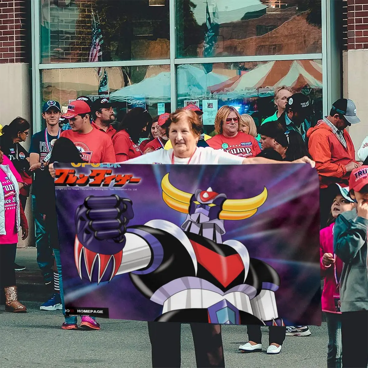 Goldorak Grendizer 1243 Pride Flag Printed Gift Banner Home Outdoor ...