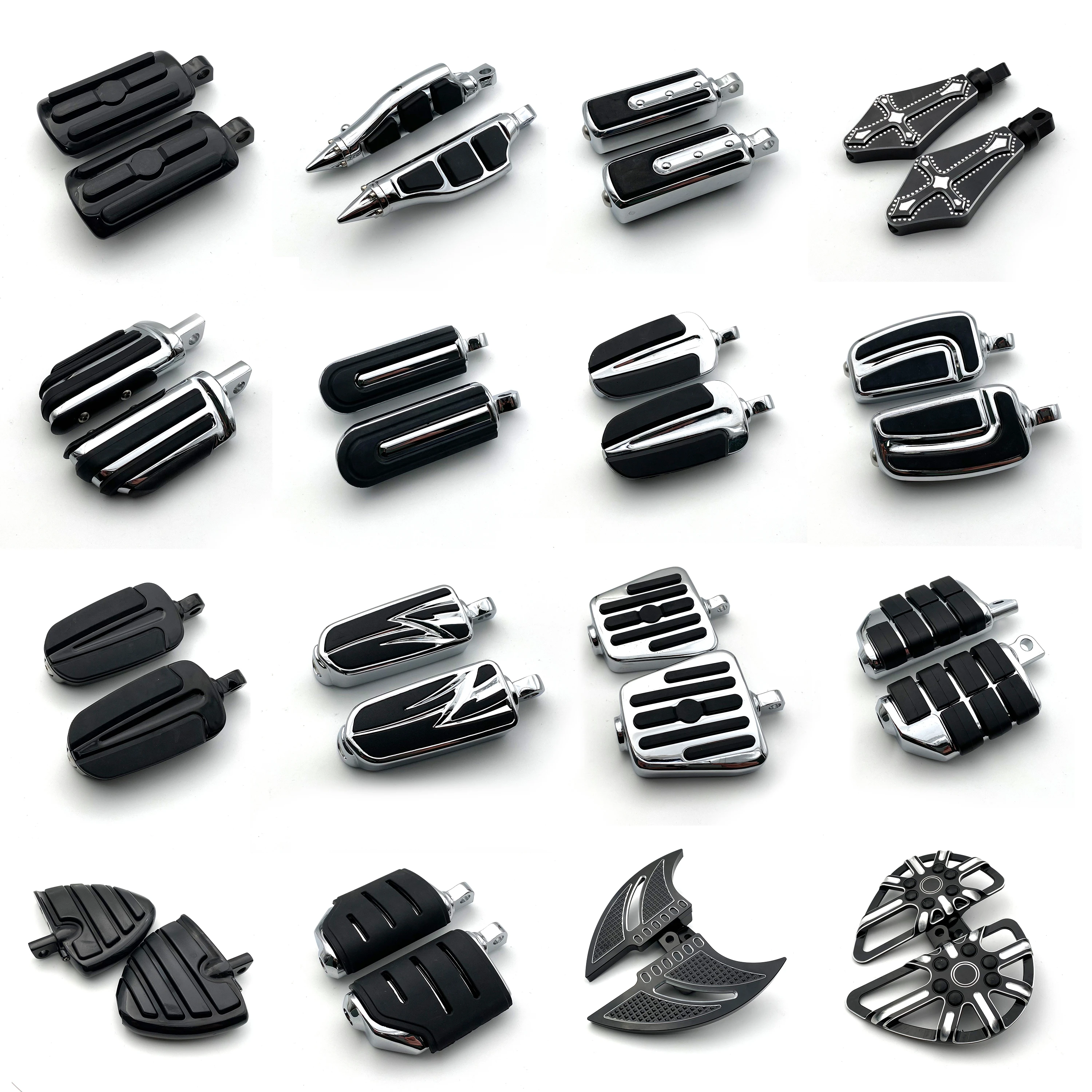 REALZION Motorcycle Part Male Mount Foot Pegs Footrest Footpegs For ...