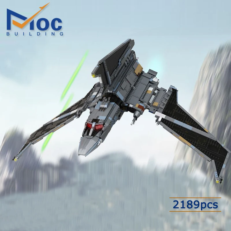 The-Bad-Batch-Moc-Building-Blocks-Shuttle-Havoc-Marauder-With-Stand ...