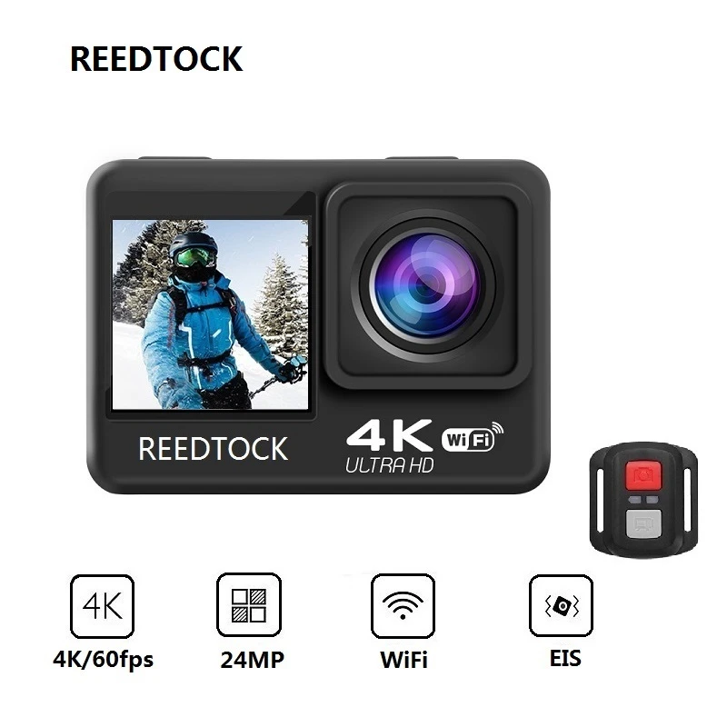 Original Action Camera 4K 60FPS 24MP 2.0 Touch LCD EIS Dual Screen WiFi ...