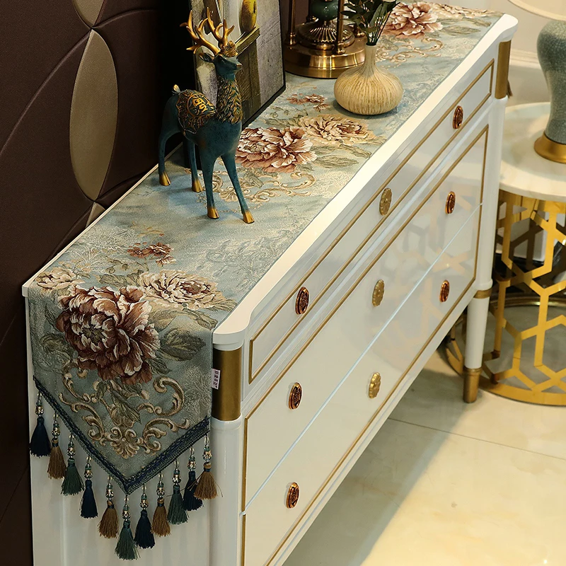 European-Table-Runners-Modern-Home-Decor-Dining-Table-TV-Cabinet-Cover ...