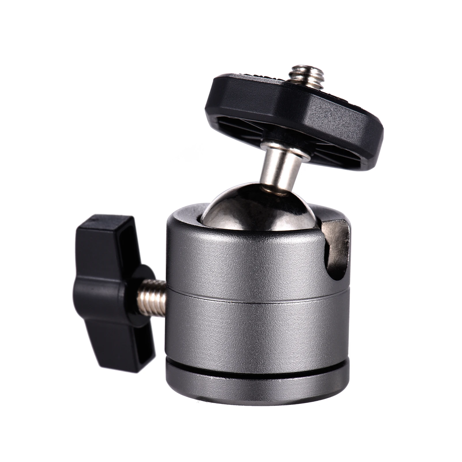 Mini Ball Head 360 Degree Rotatable Aluminum Alloy Ball Head Mount with ...