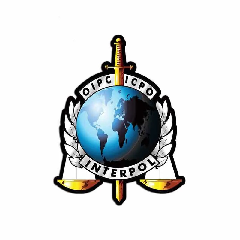 13cm-x-10cm-Funny-Car-Stickers-and-Decals-OIPC-ICPO-Interpol-Seal ...