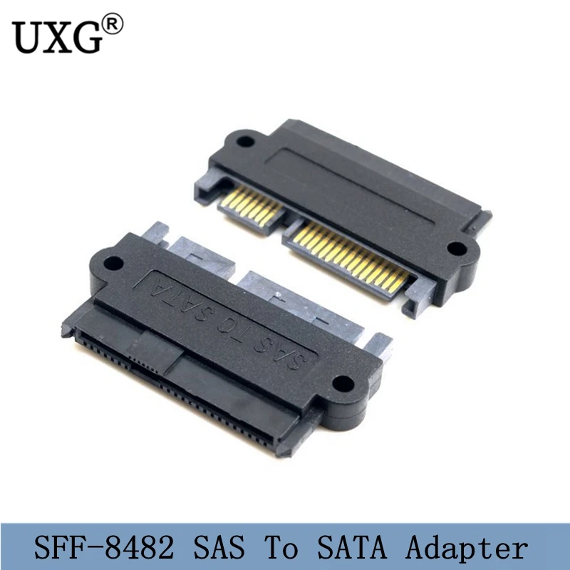 Professional SFF-8482 SAS To SATA 180 Degree Angle Adapter Converter ...