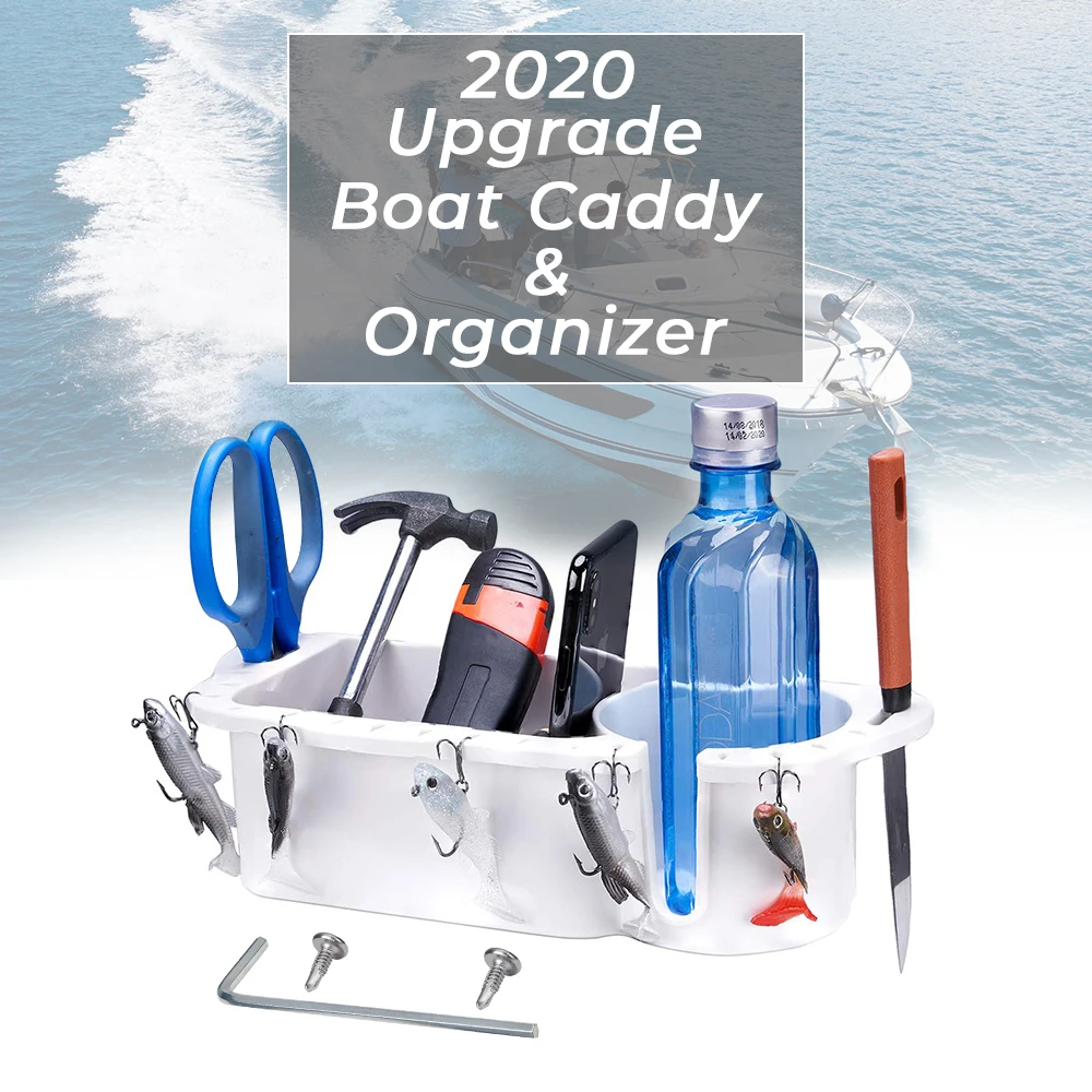 Marine Storage Caddy Box Can Cup Holder Phone Drink Box Organizer Boat ...