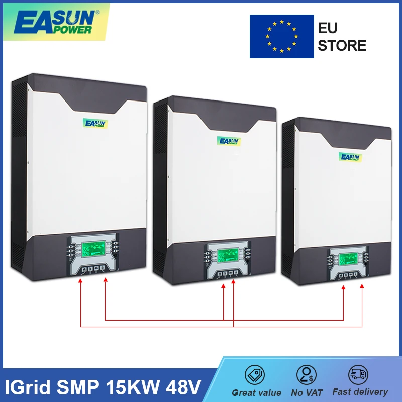 Onduleur-Solaire-Hybride-15KW-3-Phases-48V-230ylique-380V-MPPT-Onde ...