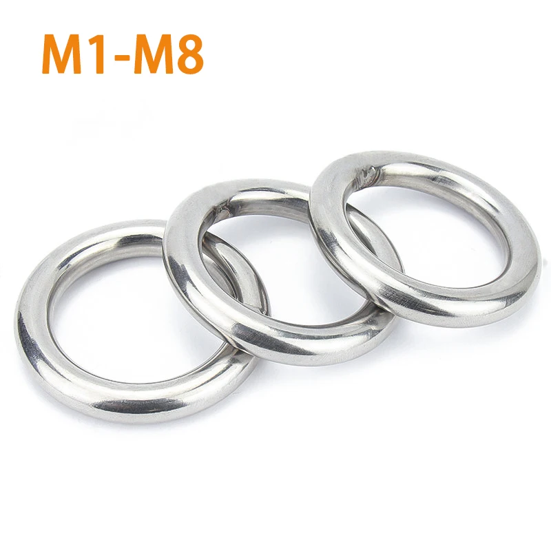 Heavy Duty Welded Round Rings Smooth Solid O Ring 304 Stainless Steel ...