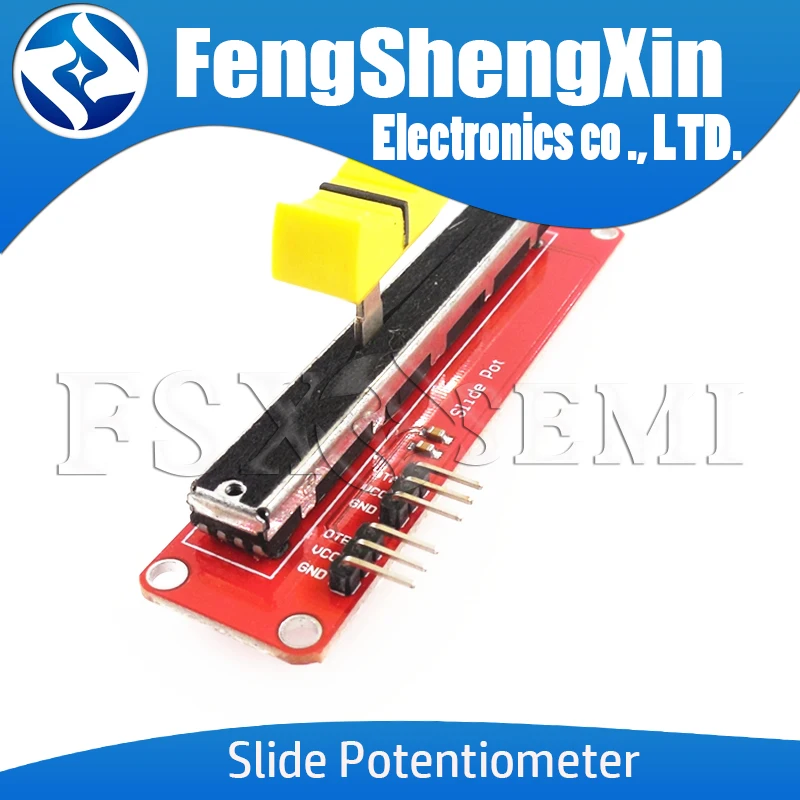 Slide Potentiometer 10K Linear Module Dual Output for Arduino AVR Electronic Block Sliding ...
