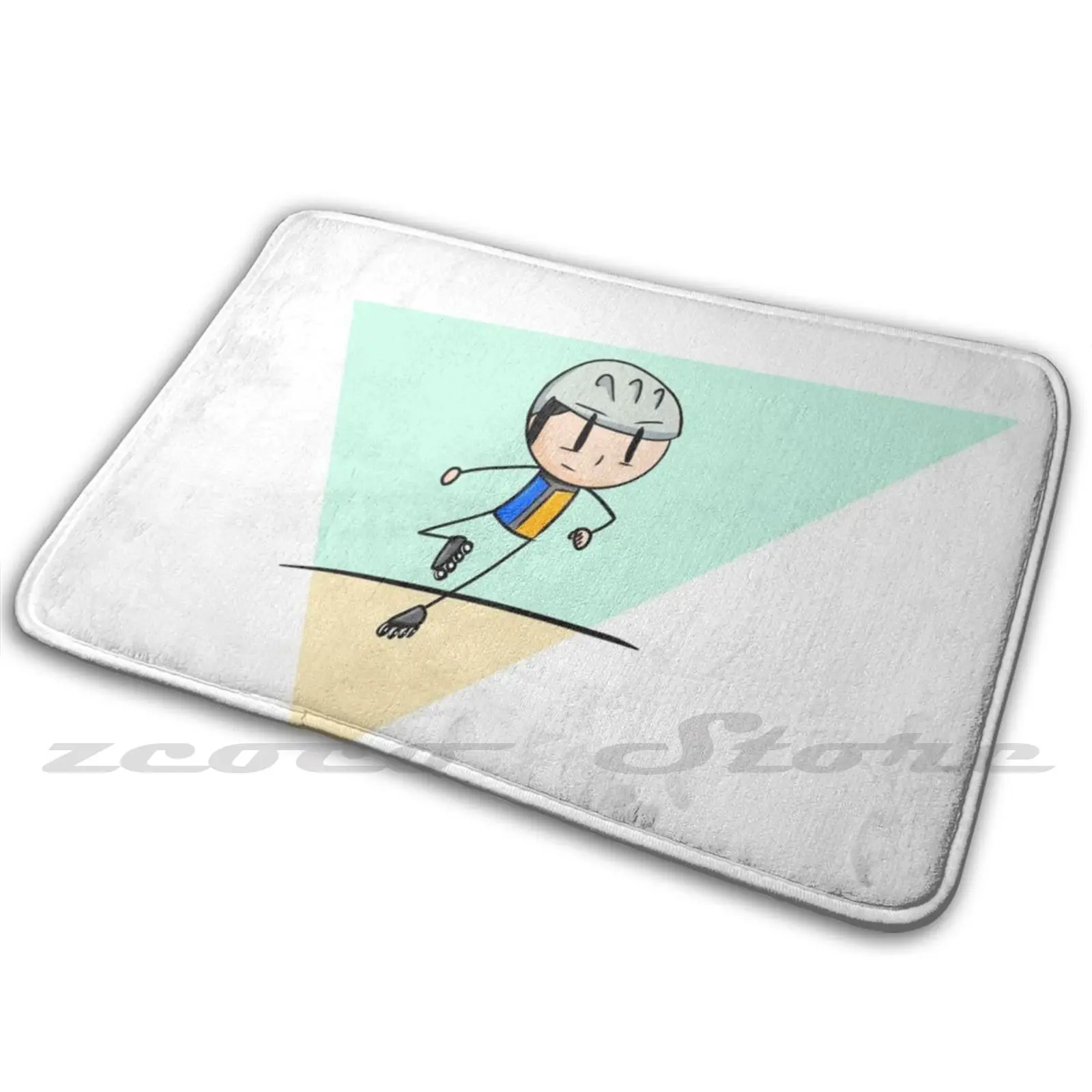 Speed Skater Mat Rug Non Slip Water Absorb Door Carpet Skating Speed ...