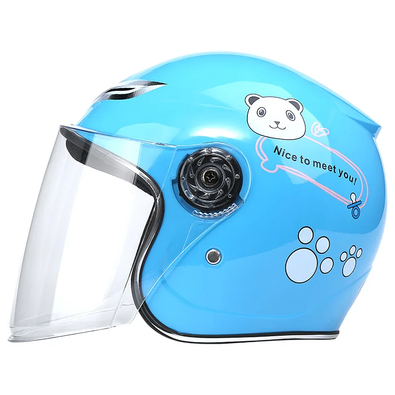 Children Unisex Motorcycle Helmet Cartoon Kids Helmet For Motorcycle 3/ ...