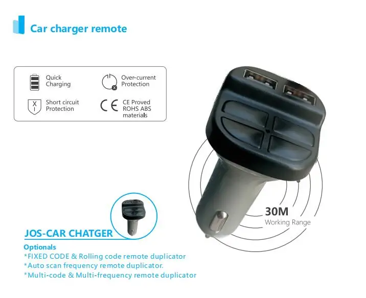 For-Universal-Car-charger-remote-control-fixed-code-and-rolling-code ...