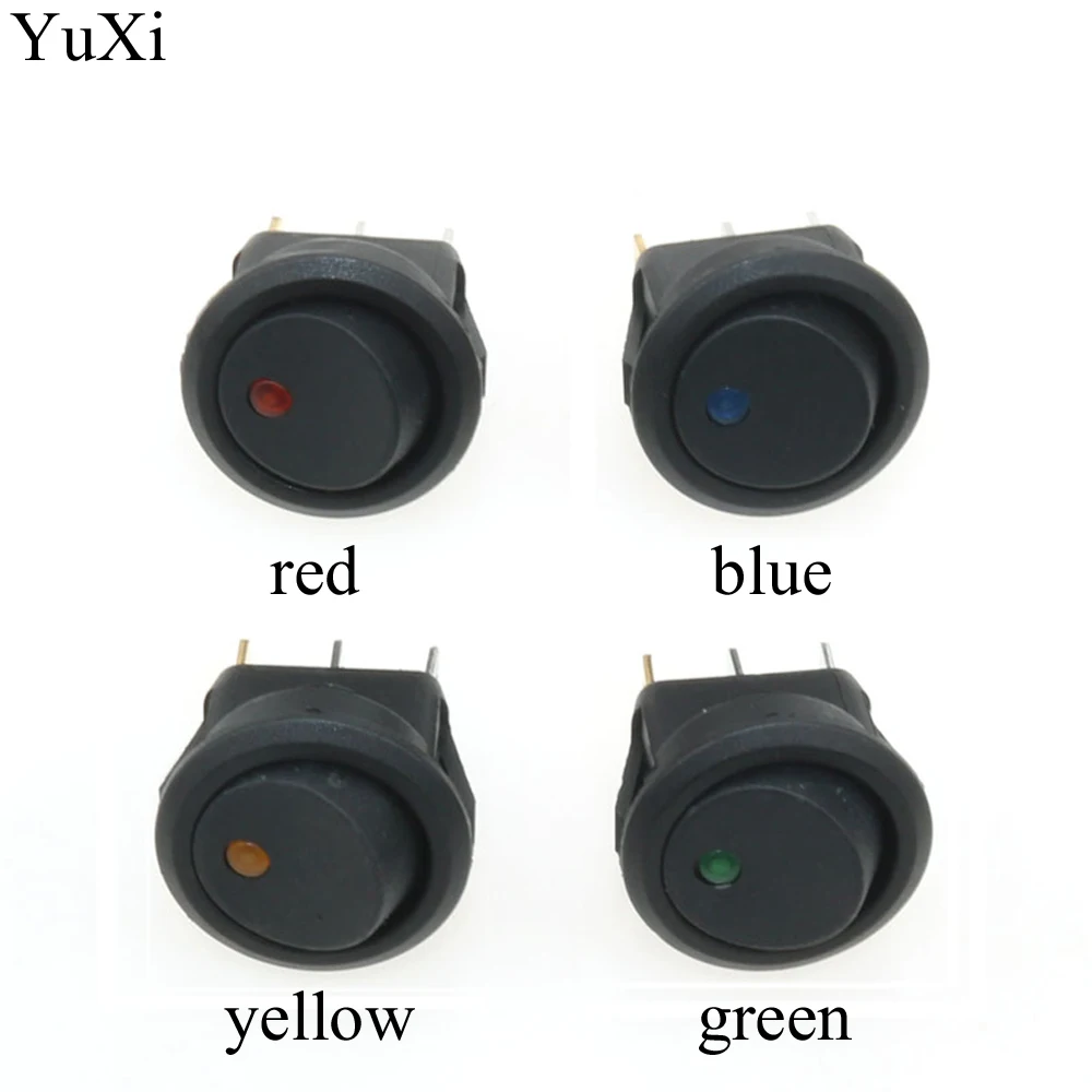 YuXi-3-Pins-With-Led-Lights-Switch-12V-20A-Cat-Eye-Switch-Car-Auto-Boat ...