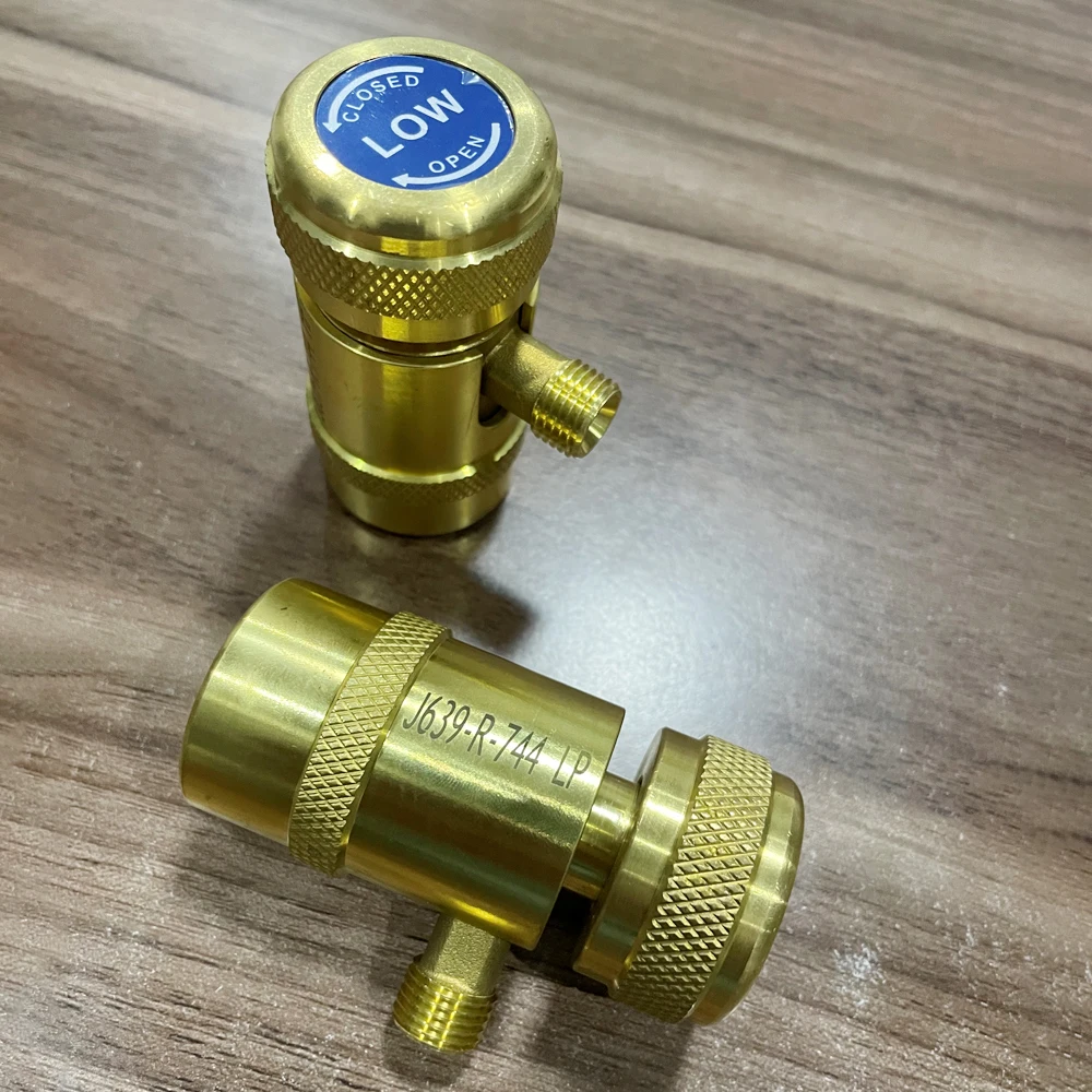 2021 2 Pcs R744 Pure copper Auto Freon Air Condition Adapter Car Quick ...