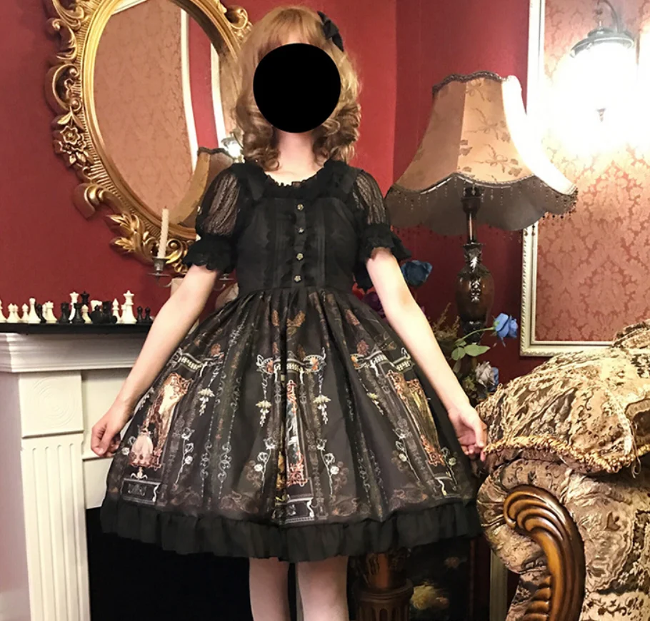 Vestido-g-tico-de-palacio-de-princesa-lolita-vestido-retro-de-cintura ...