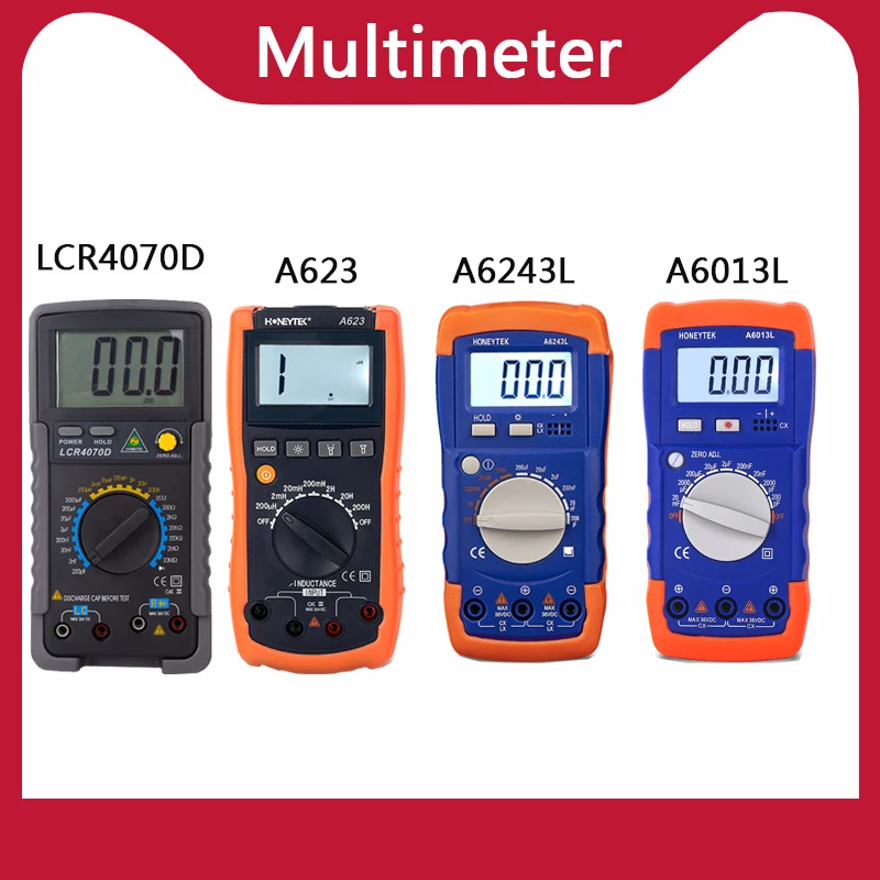 Generic Lcd Backlight Professional Digital Capacimeter Multimeter Esr ...