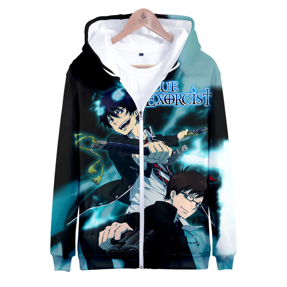 Blue Exorcist Hoodie 3D Zipper Sweatshirt Women/Men Long Sleeve ...