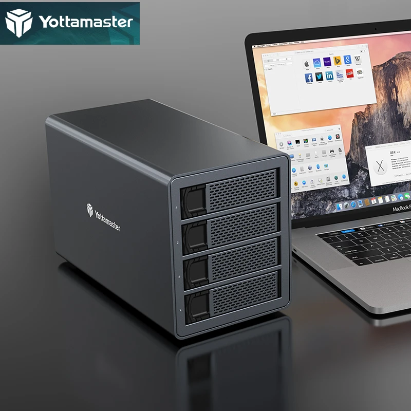 Yottamaster Fs4u3 Hdd Ssd Box 2.5" 3.5" Usb 3.0 To Sata 3.0 For Sata ...