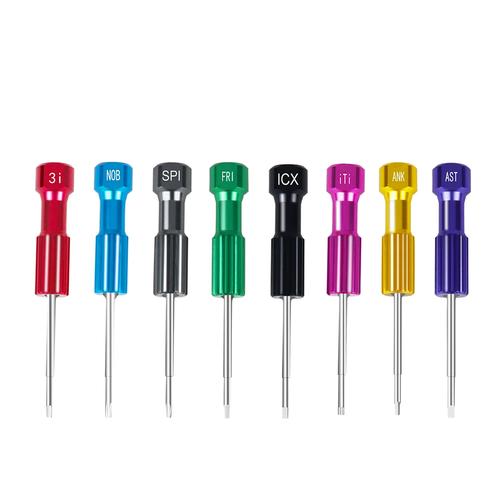 8pcs Dental Laboratory Stainless Steel Implant Screw Driver Dentistry ...
