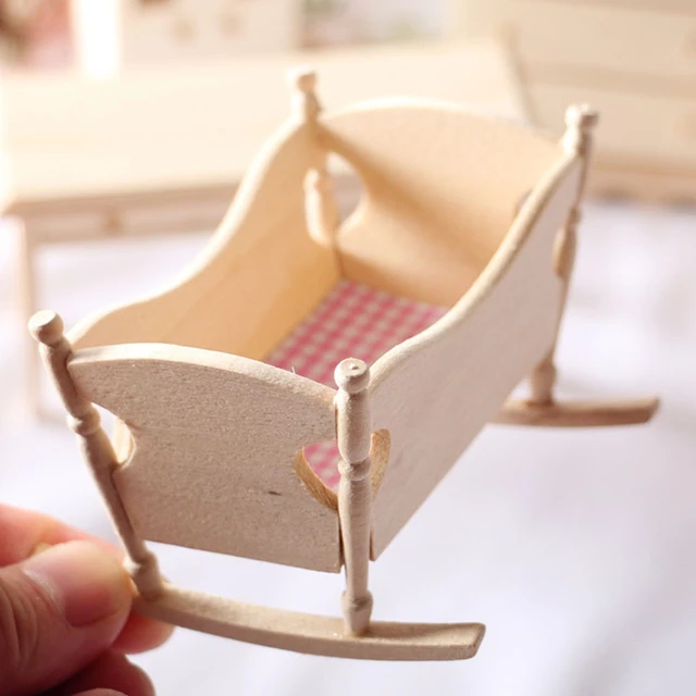 Homemade Wooden Baby Cradle