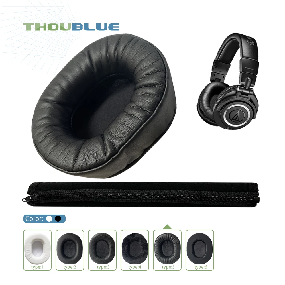 Thoublue Replacement Ear Pad For Ath-m20x Ath-m30x Ath-m40x Ath-m50x ...